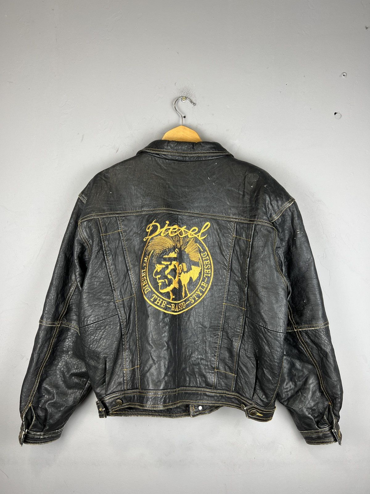 Diesel 💥 90's Vintage Rare Diesel Leather Bomber Jacket | Grailed