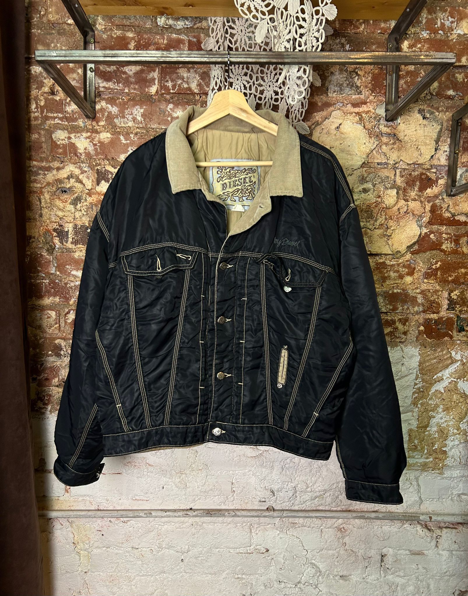 Diesel × Streetwear × Vintage Vintage 90's Diesel Trucker jacket Made ...