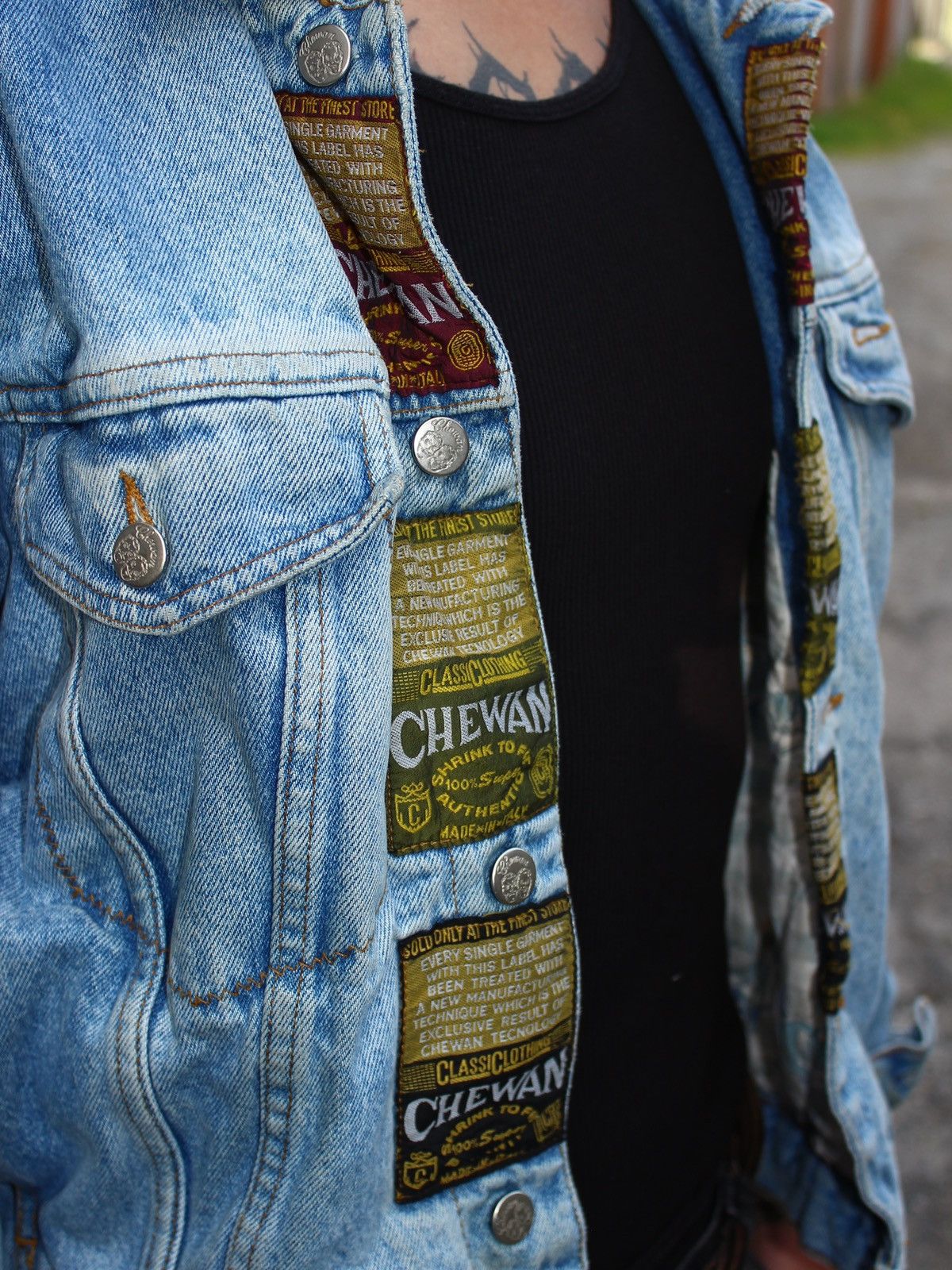 Vintage Chewan Italy Denim Jacket | Grailed