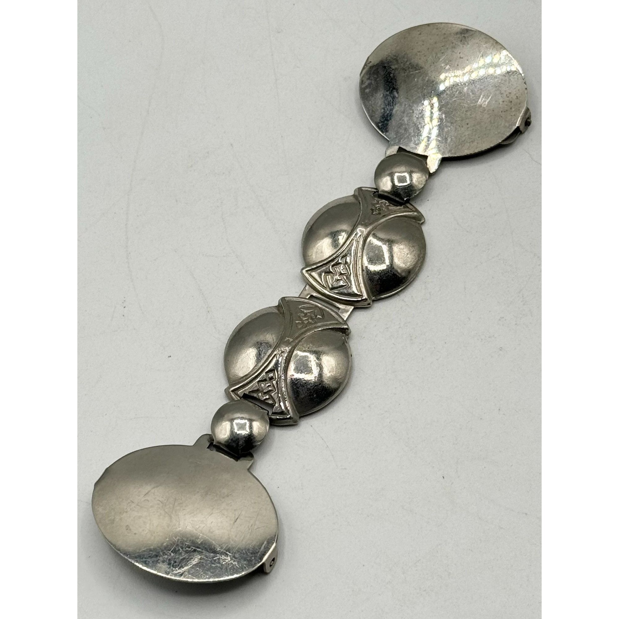 Vintage Estate solid brass silver interlocking belt buckle | Grailed