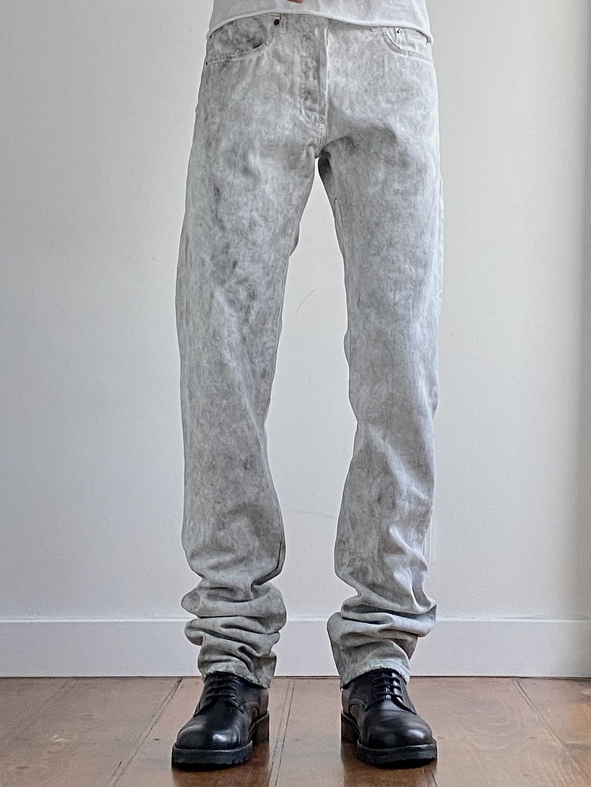 Dior Dior Homme SS06 Dirty Snow Denim Jeans | Grailed