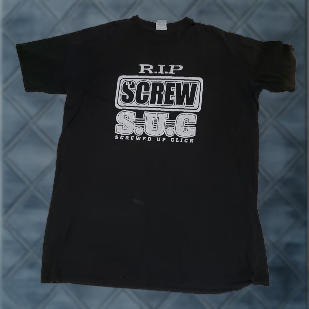 Vintage VINTAGE Credos BLACK Shirt 4XL Tall Mens T-Shirt Dj Screw RIP ...