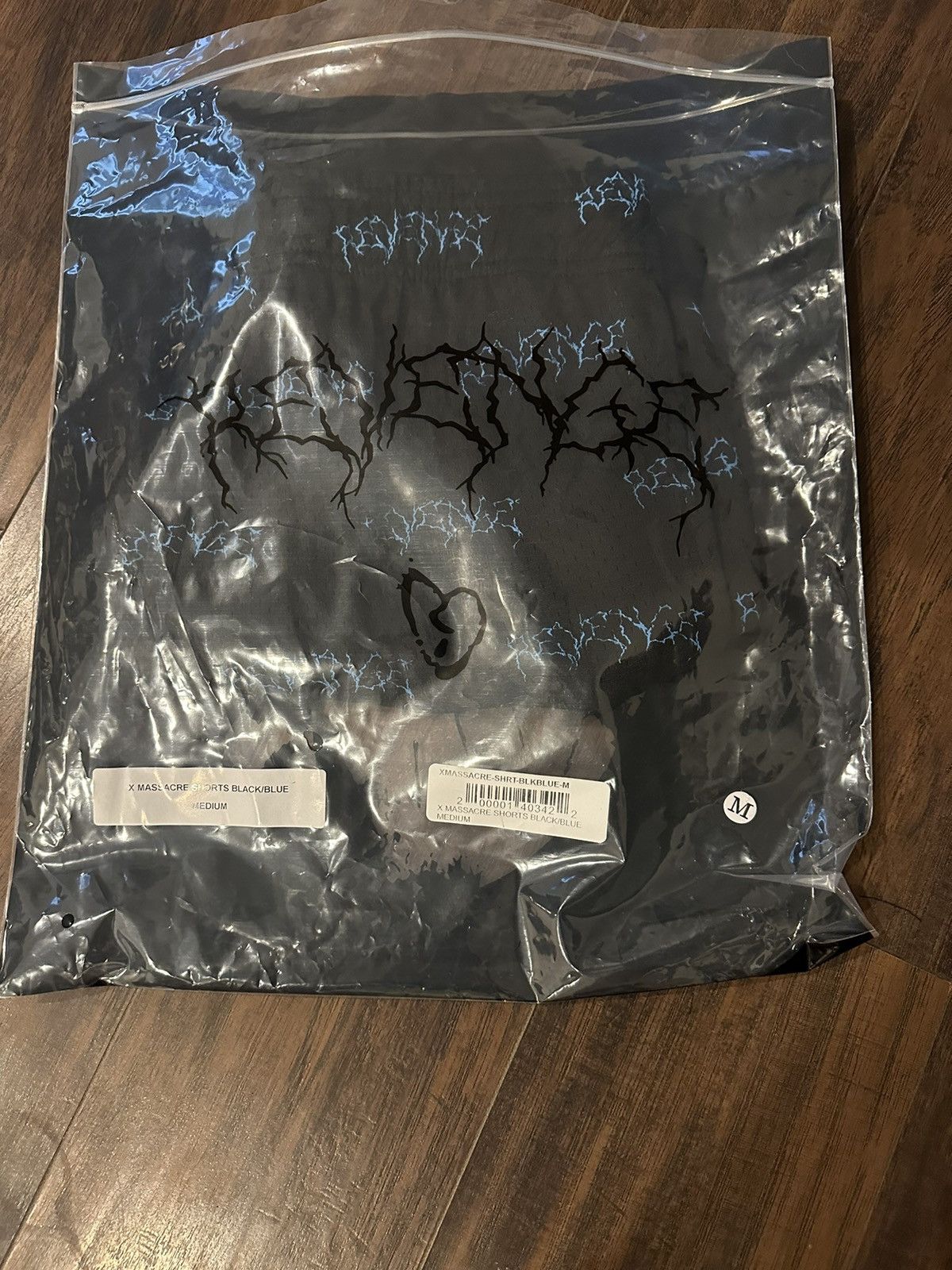 Revenge Xxxtentacion Massacre Shorts Black/Blue | Grailed