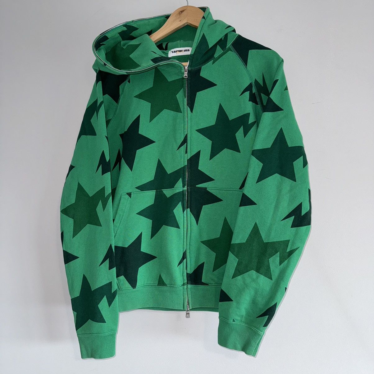 Bape × Nigo RARE Bape Shibuya Sta Pattern Full Zip Hoodie | Grailed