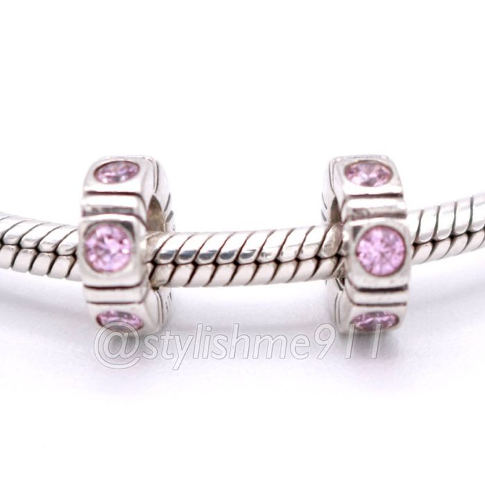 pandora Two Authentic Pandora Trinity Pink CZ Spacer | Grailed