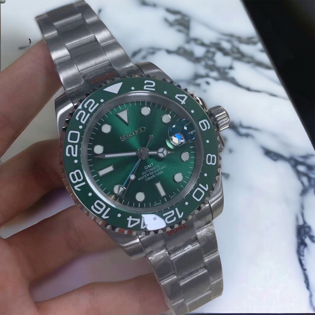 Japanese Brand × Luxury × Seiko Seiko Mod GMT Master Hulk NH34 41mm ...