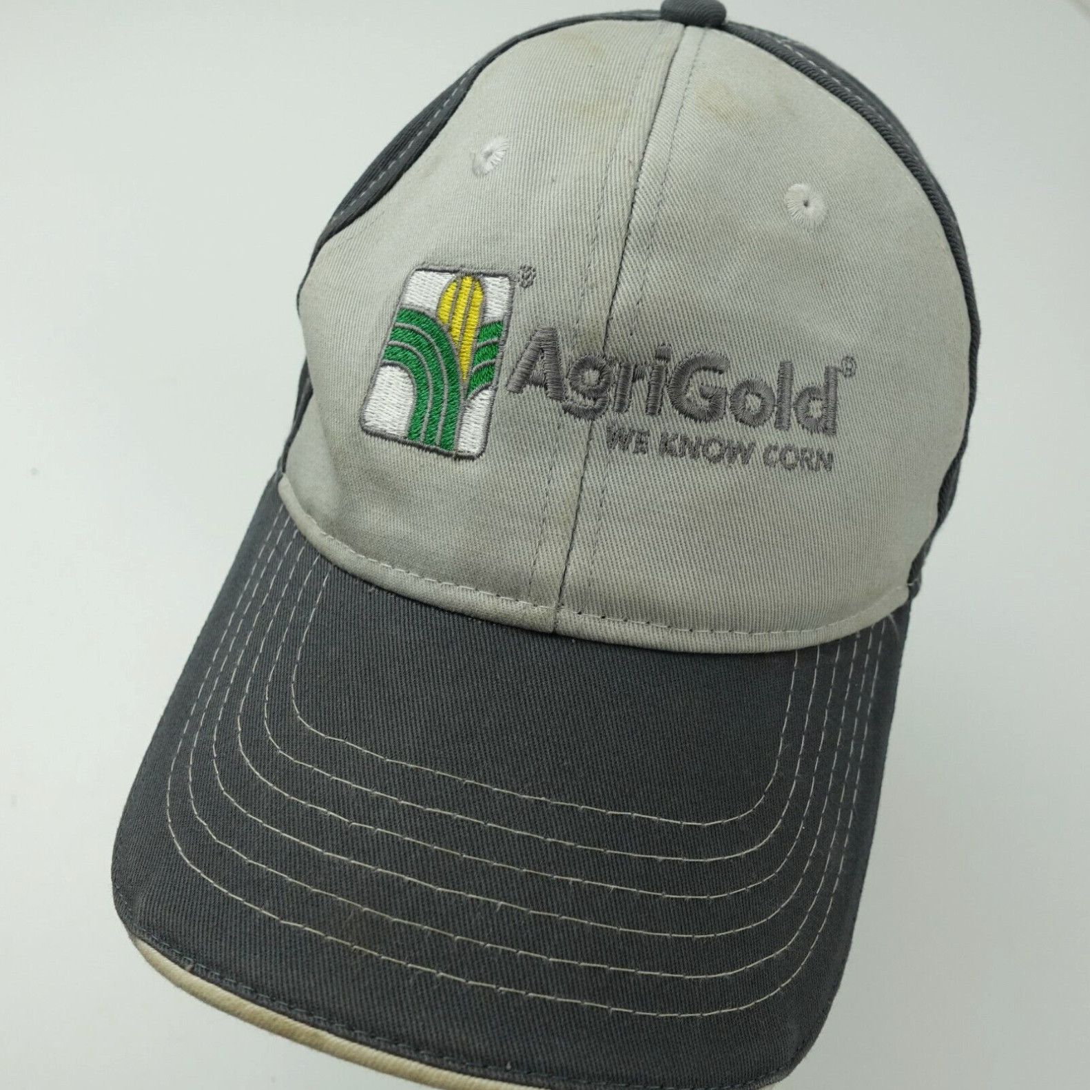 Vintage AgriGold We Know Corn Farming Ken Elmore Adjustable Adult Ball ...