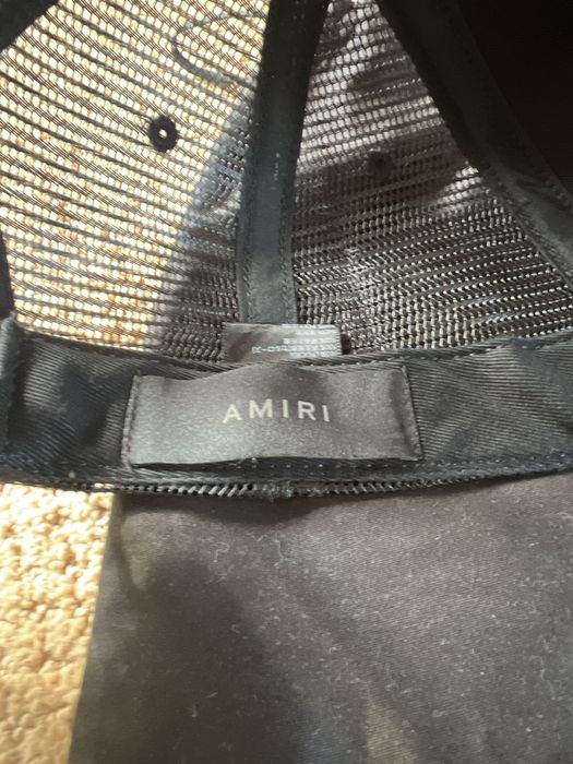 Amiri Amiri x zig zag collab trucker hat | Grailed