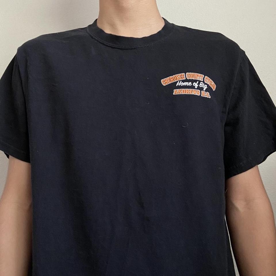Vintage Vintage Cherokee County Cycle 2000s Graphics Black Tee Shirt ...