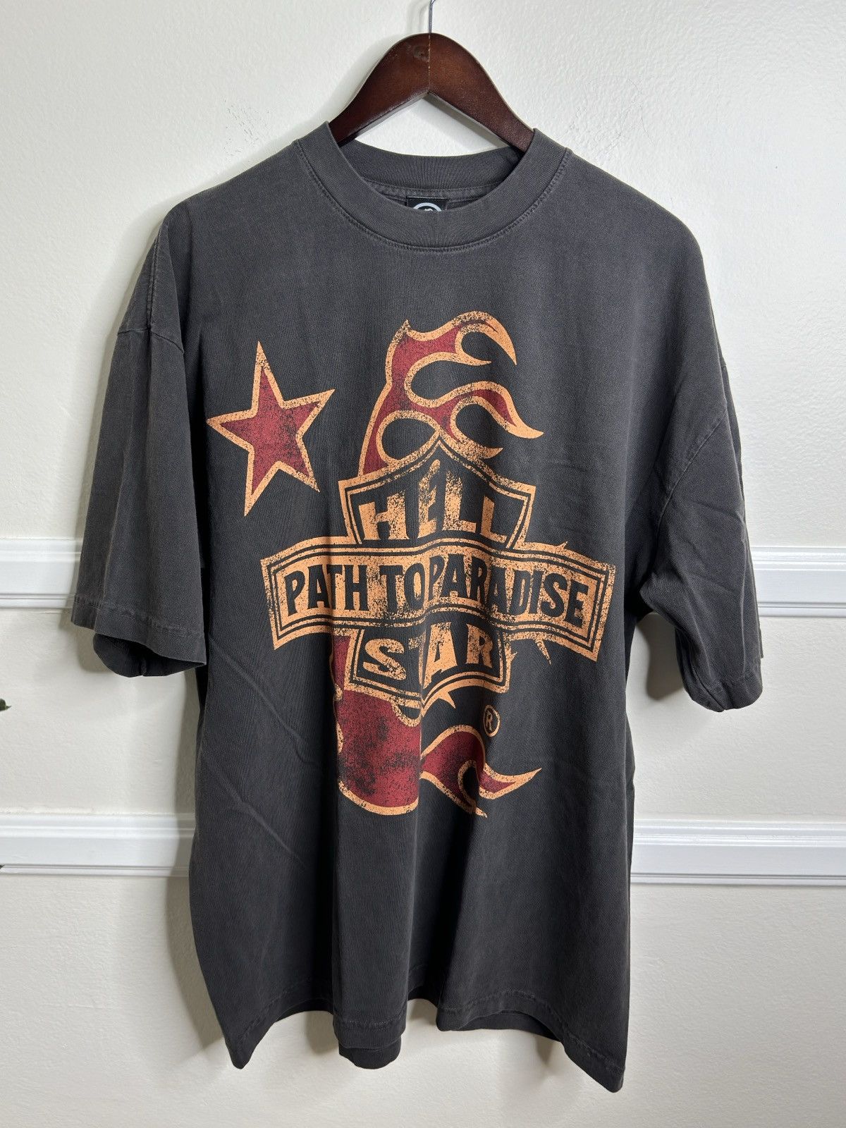 HELLSTAR Hellstar Studios Biker Tour Tee Vintage Black | Grailed