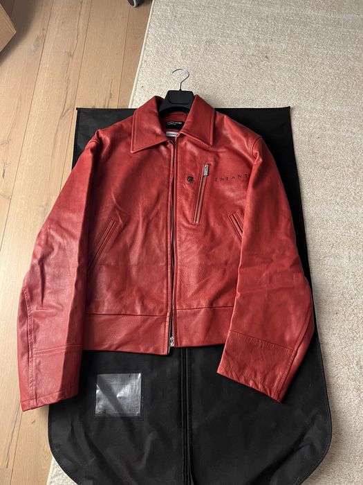 Enfants Riches Deprimes ERD opium red leather jacket | Grailed