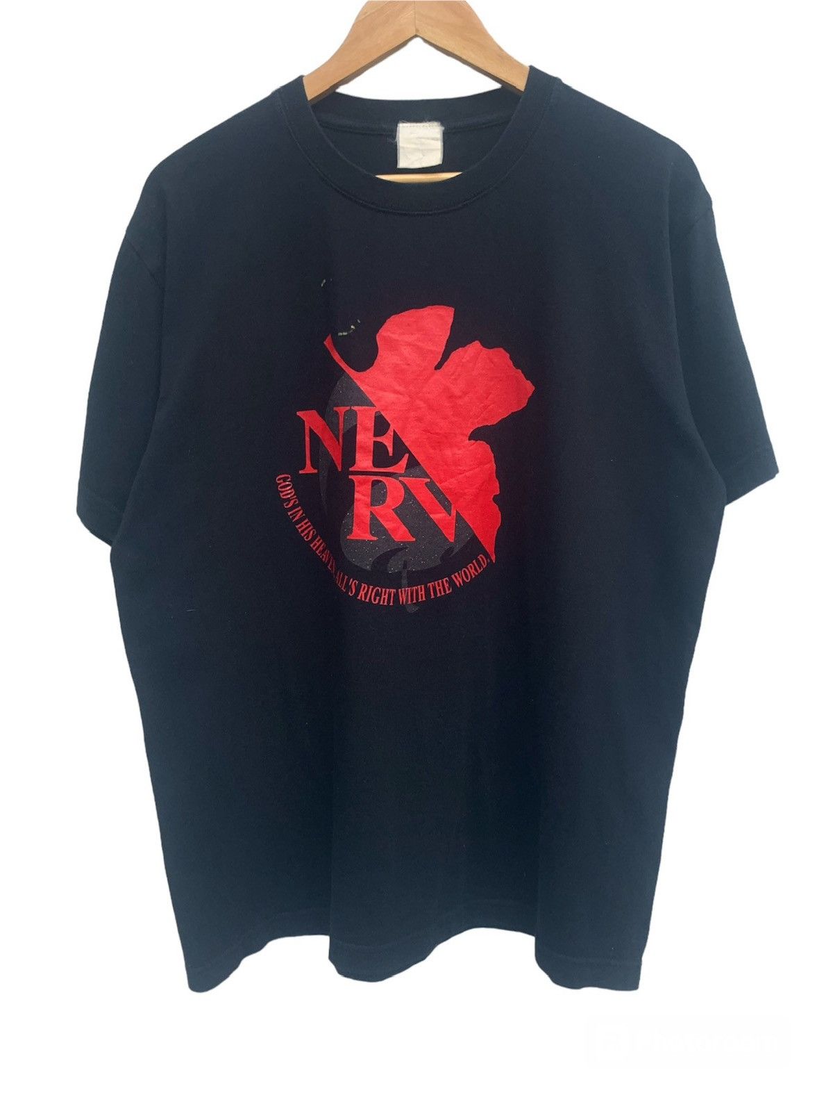 Vintage Vintage Neon Genesis Evangelion NERV Anime T-Shirt | Grailed
