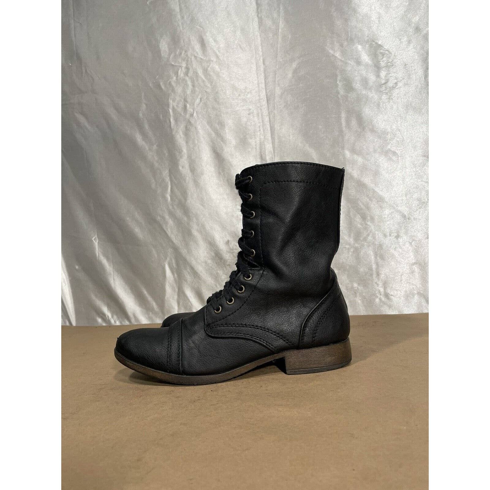 Other Candies Canash Black Combat Moto Boots Wmns Sz 9 M | Grailed