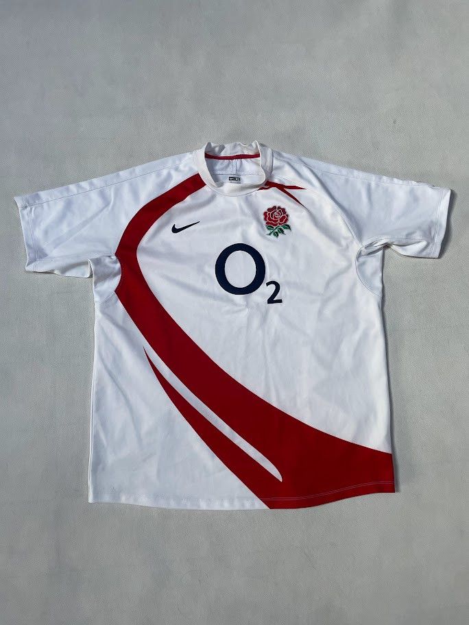 England Rugby League × Nike × Vintage Nike vintage England rugby white ...