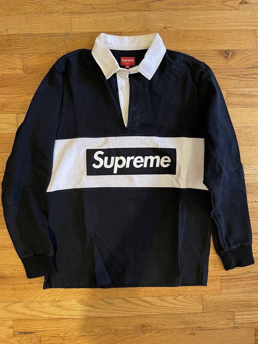 Supreme Supreme Rugby Box Logo Polo Shirt AW 15 | Grailed
