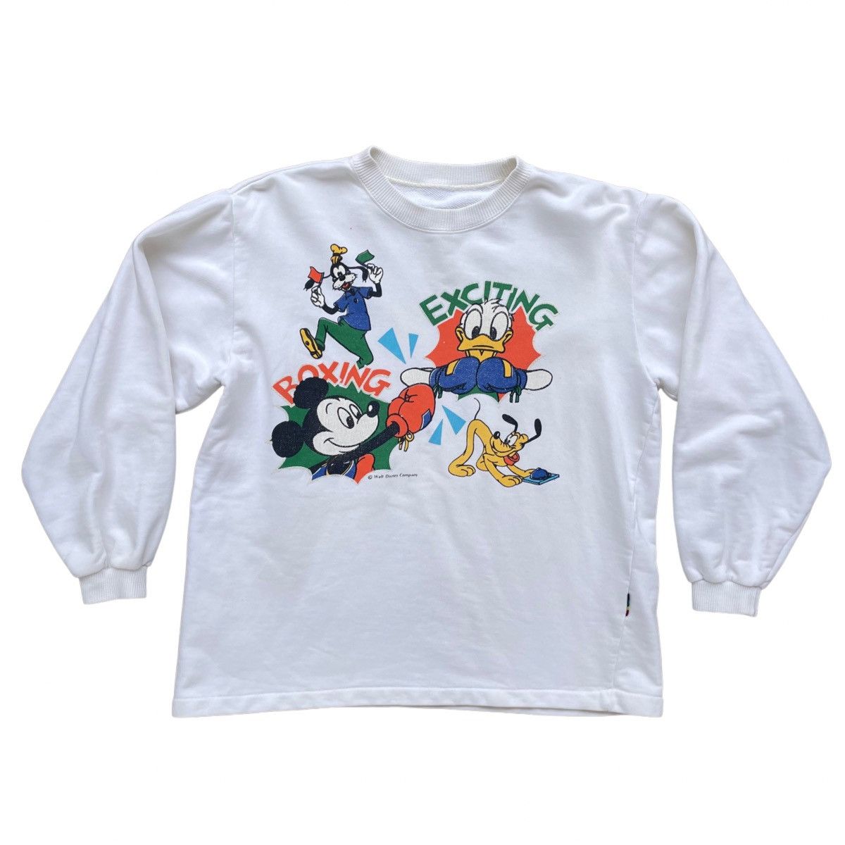 Vintage Vintage Mickey Mouse Walt Disney Boxing Crewneck | Grailed