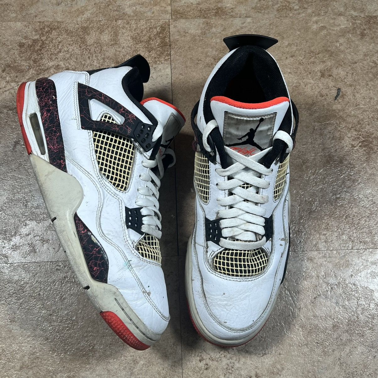 Nike Nike Air Jordan 4 Retro Flight Nostalgia White Crimson | Grailed