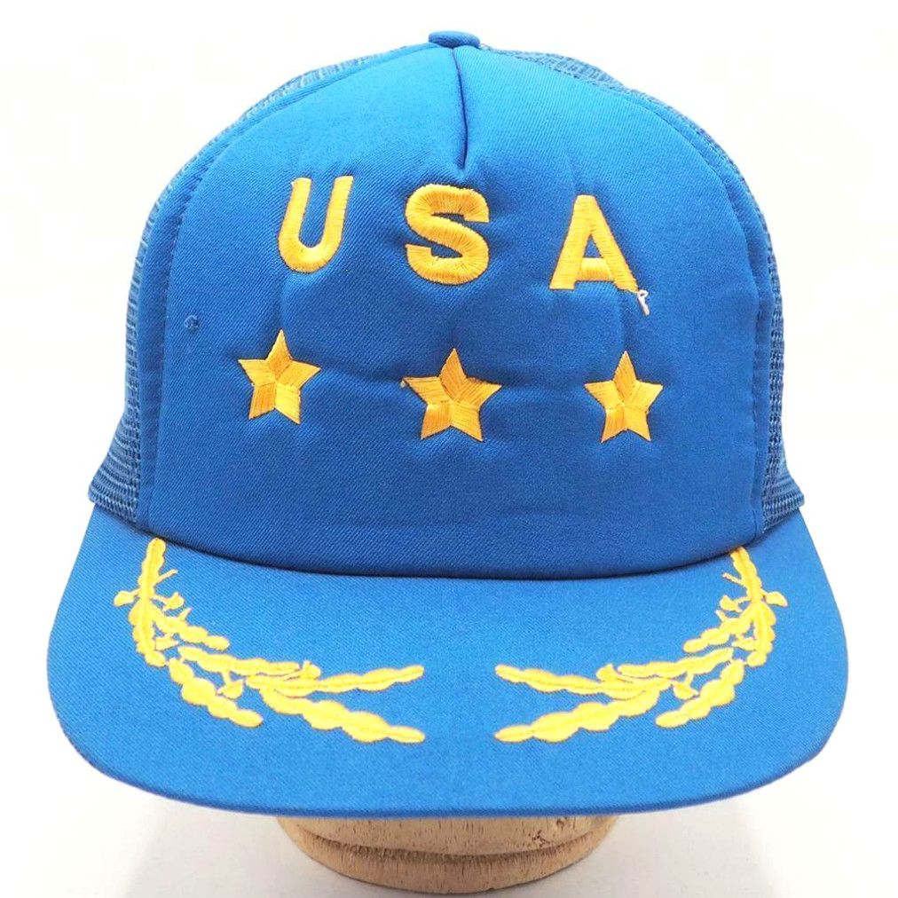 Vintage No Vintage USA Adjustable Mesh Snapback Trucker Hat | Grailed