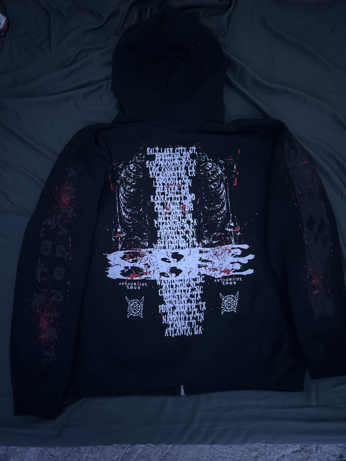 Ken Carson *NEW* KEN CARSON & PLAYBOI CARTI ANTAGONIST TOUR ZIP-JACKET ...