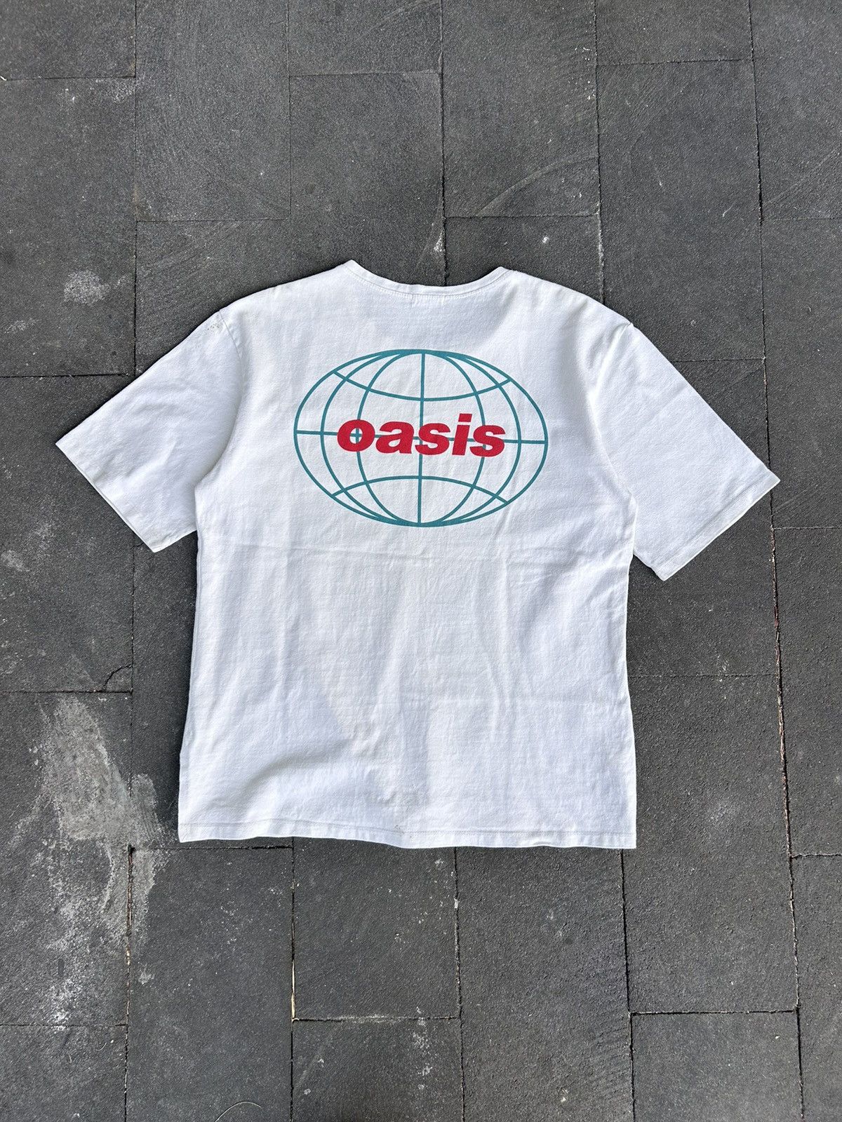 Vintage Very Rare Oasis Band Tee Globe Design | Grailed