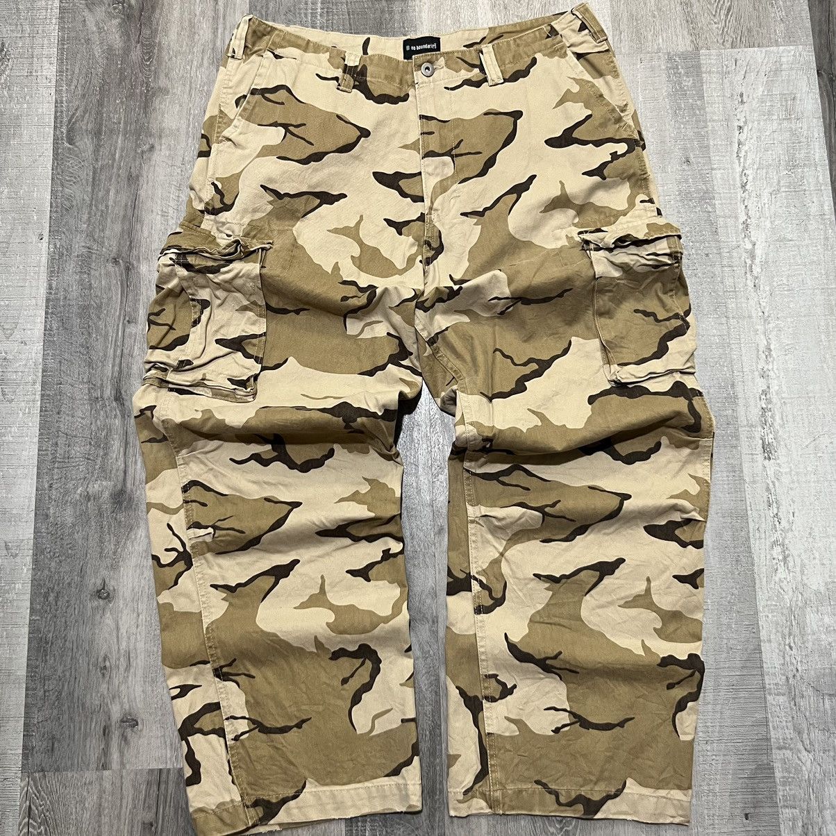Vintage Vtg No Boundaries Baggy Desert Camo Cargo Y2k Skater Pants Grailed