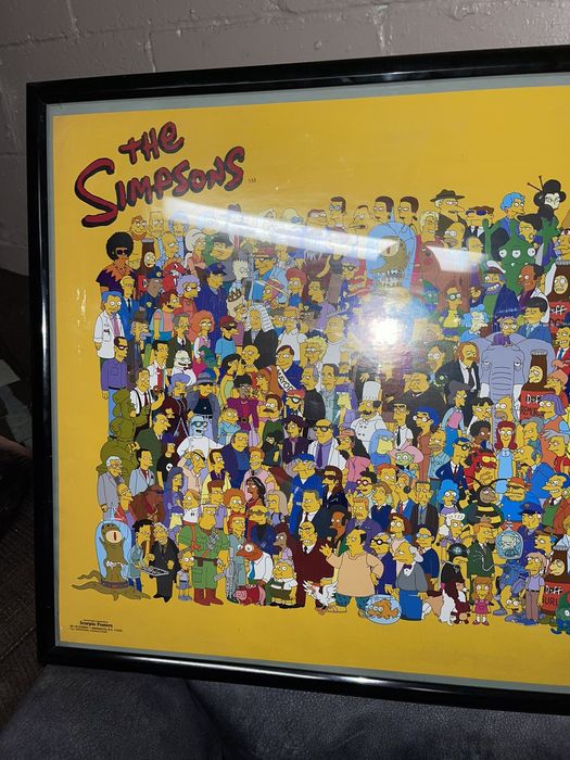 The Simpsons The Simpsons Fox Scorpio Posters Framed 2000 Vintage | Grailed