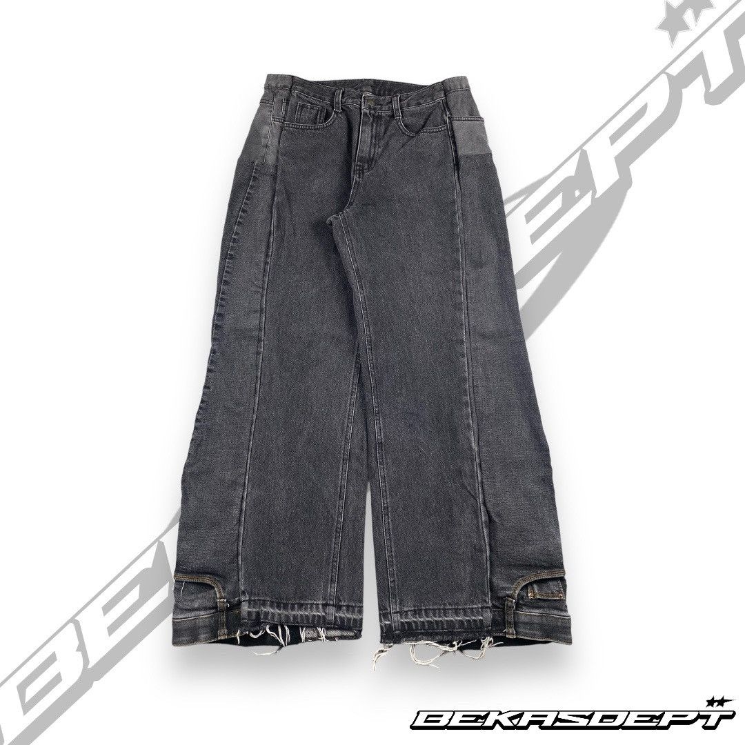 Designer Sone UpsideDown Baggy Reworked Jeans | Grailed