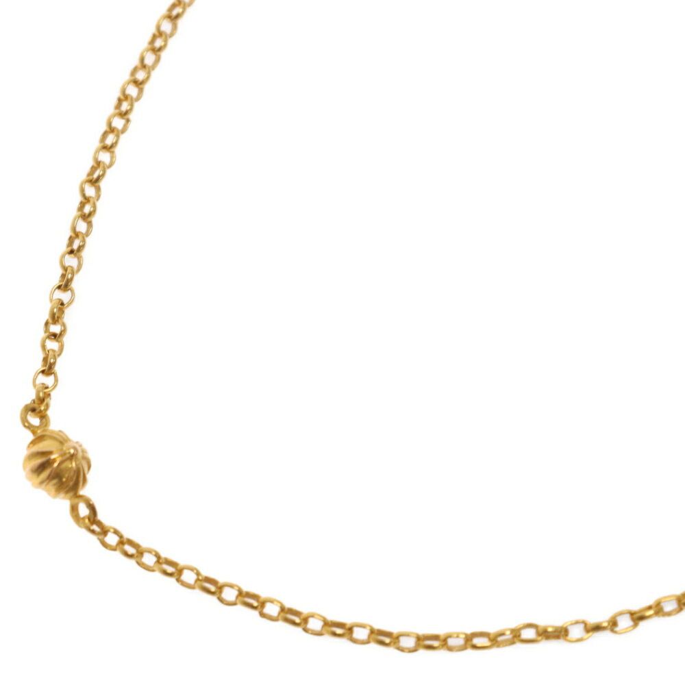 Chrome Hearts Chrome Hearts Gold Cross Ball Roll Chain - 18 inch | Grailed