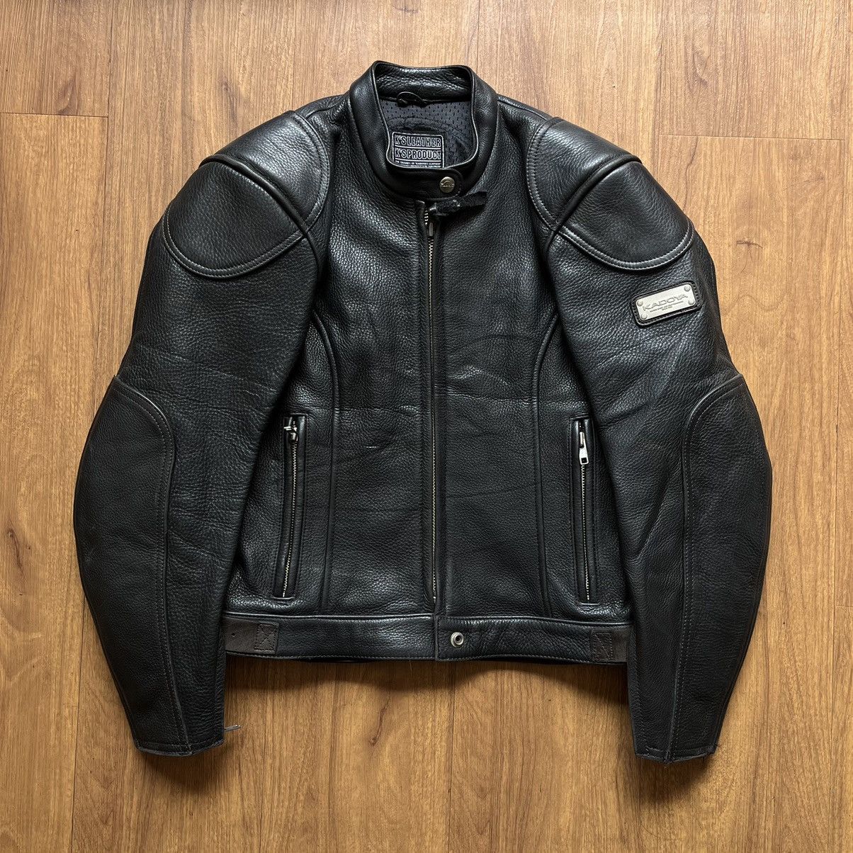 Japanese Brand × Kadoya × Racing Kadoya Racing Leather Jacket | Grailed