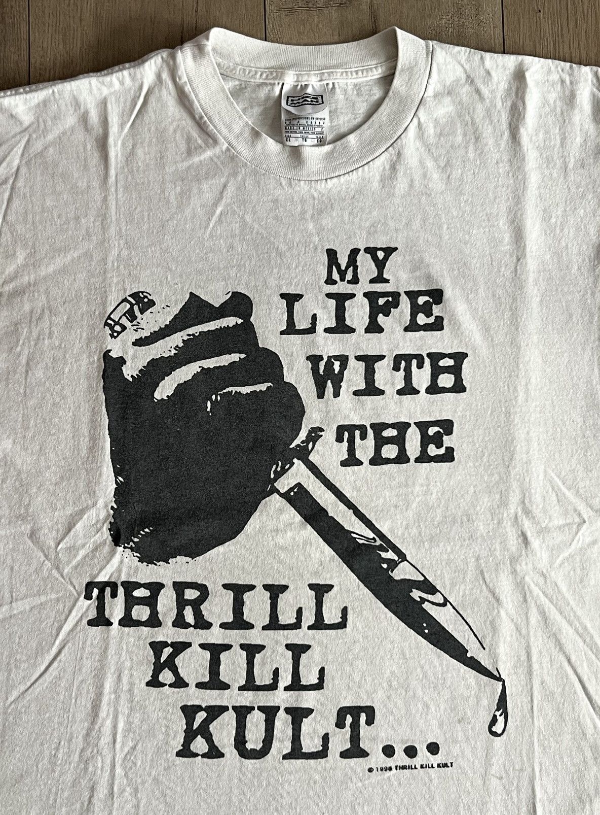 Art × Rare × Vintage 1996 Thrill Kill Kult Vintage Rare White Graphic ...