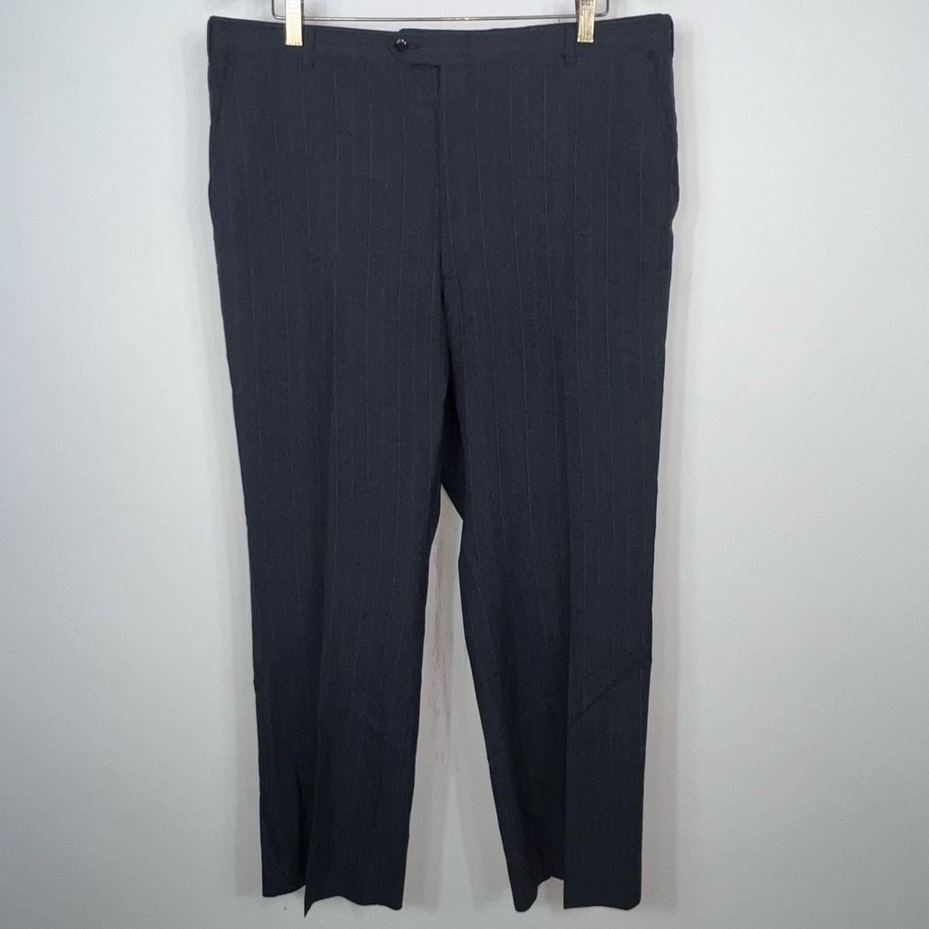 Pierre Cardin Pierre Cardin Men’s Charcoal Pinstripe Dress Pants (No ...