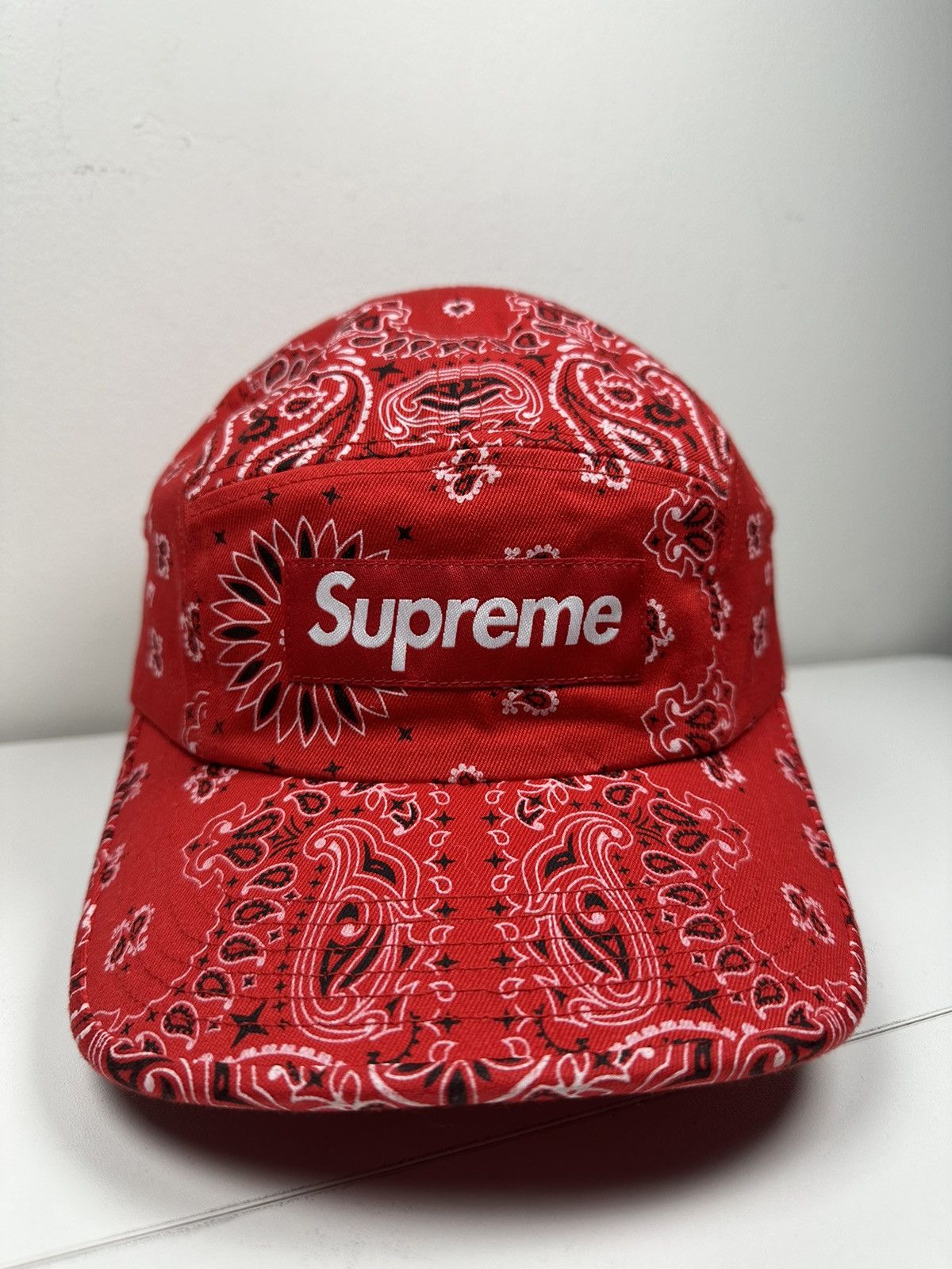 Supreme Supreme Bandana Camp Cap Hat | Grailed