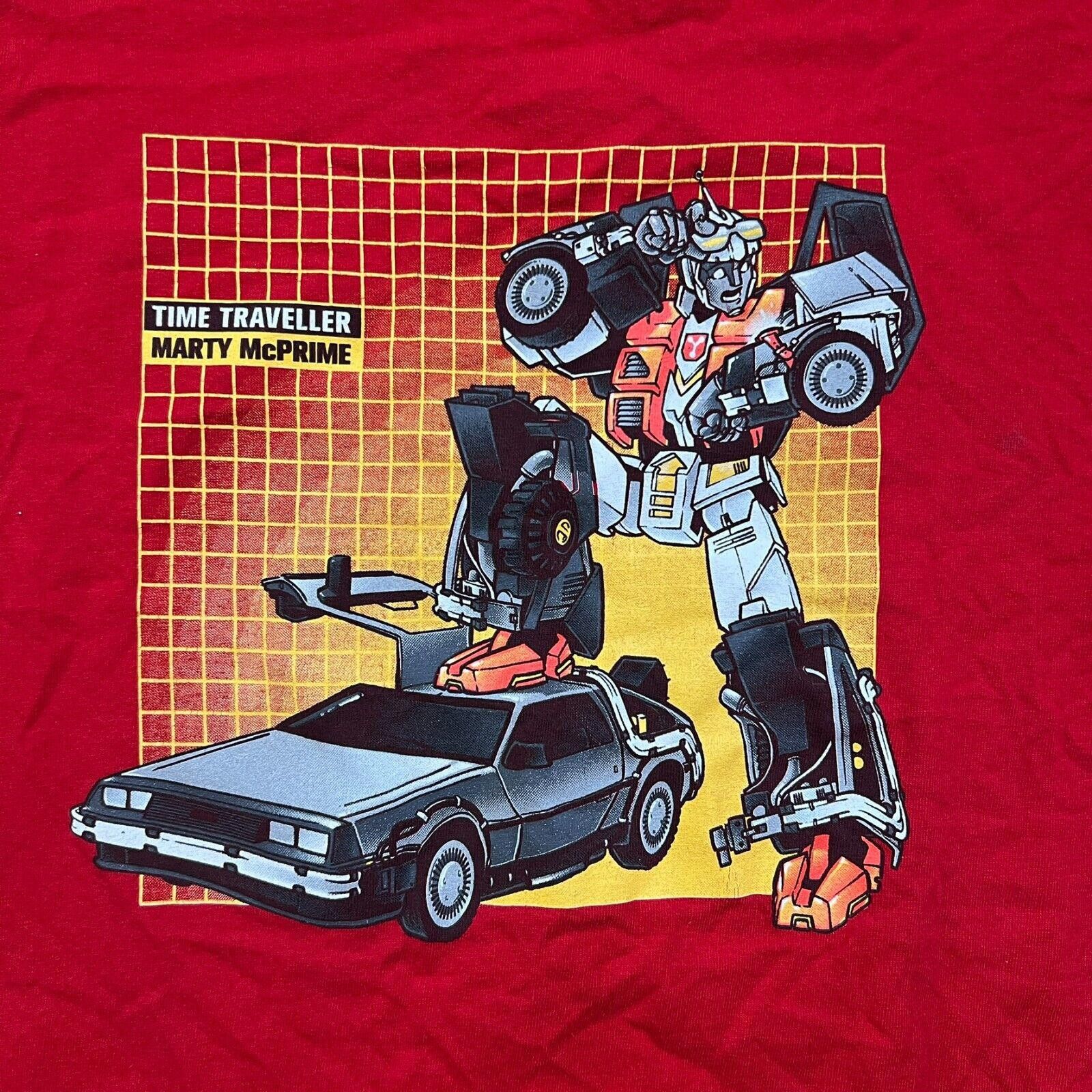 Designer Back to the Future X Transformers Marty McPrime Mens XL | Grailed