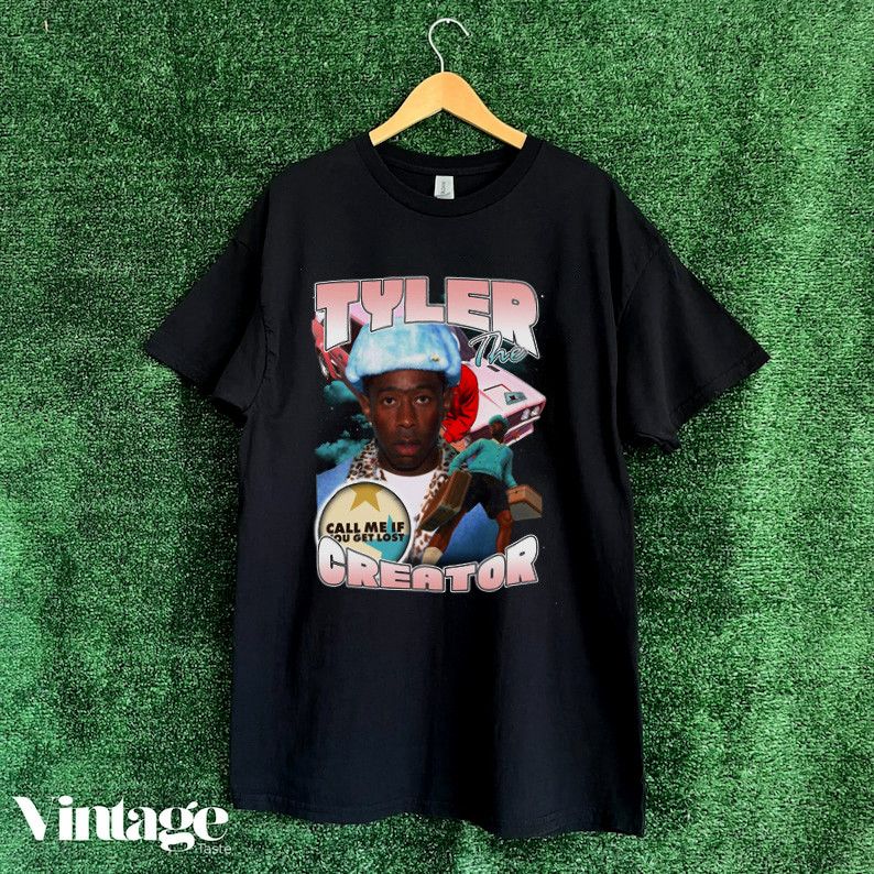 Gildan × Vintage Vintage Tyler Creator Graphic Rapper Retro Y2K T ...