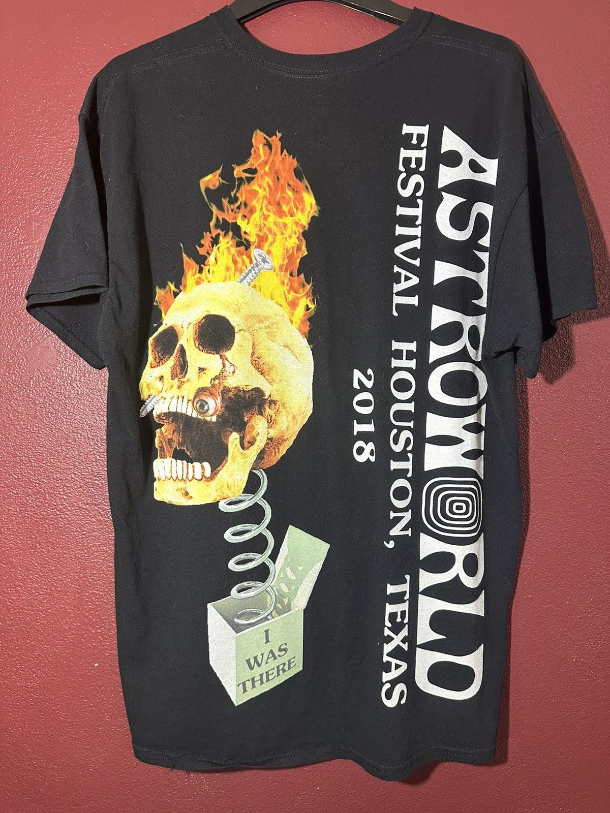 Travis Scott Travis Scott Astroworld fest 18’ skull in a box tee | Grailed