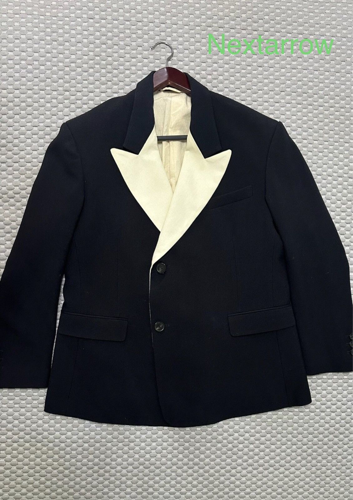 Raf Simons raf simons FW21 Cai Xukun's same style Raf gun lapel suit ...