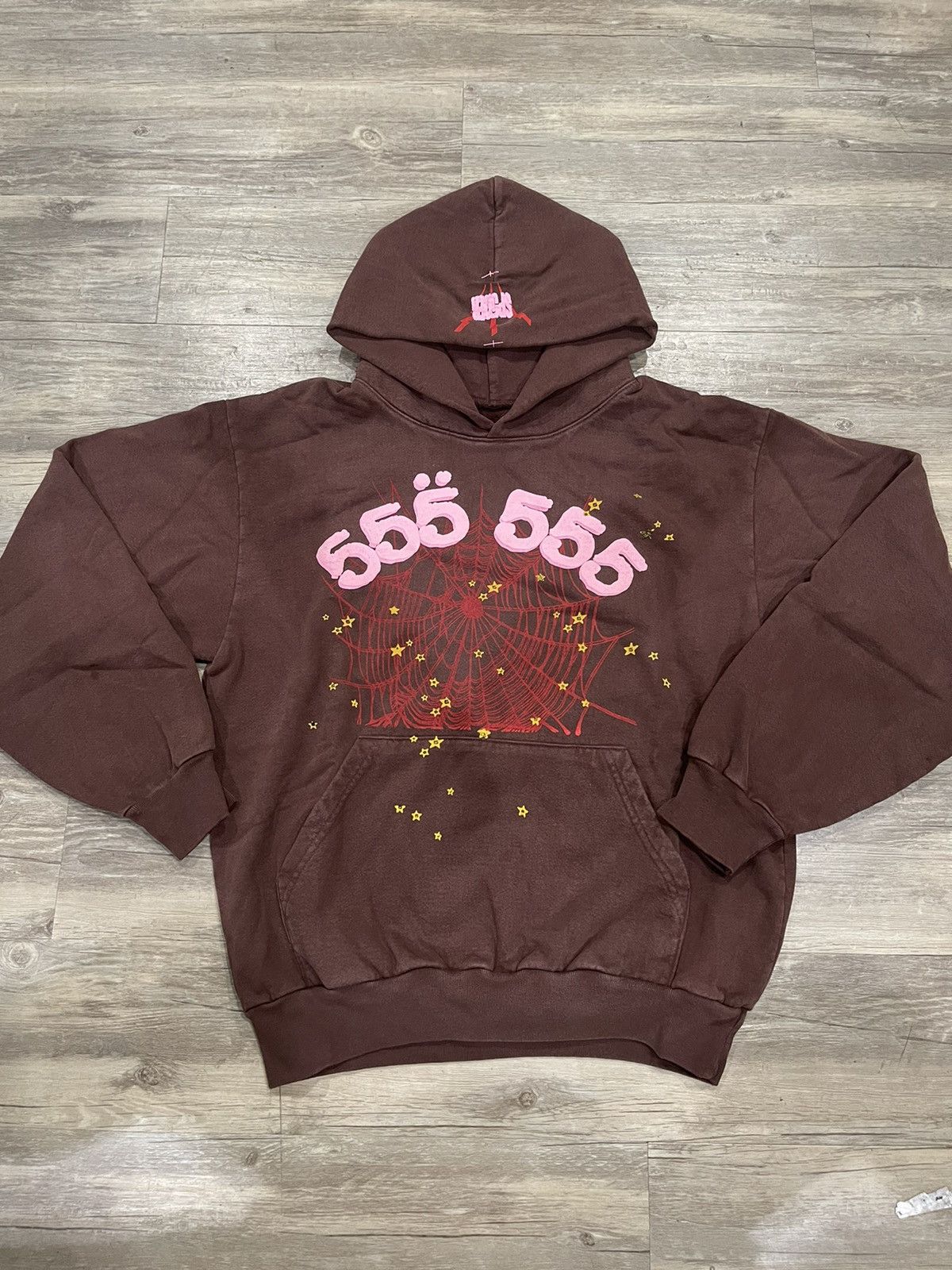 Spider Worldwide × Young Thug Sp5der X Young Thug Brown 555 Hoodie READ ...