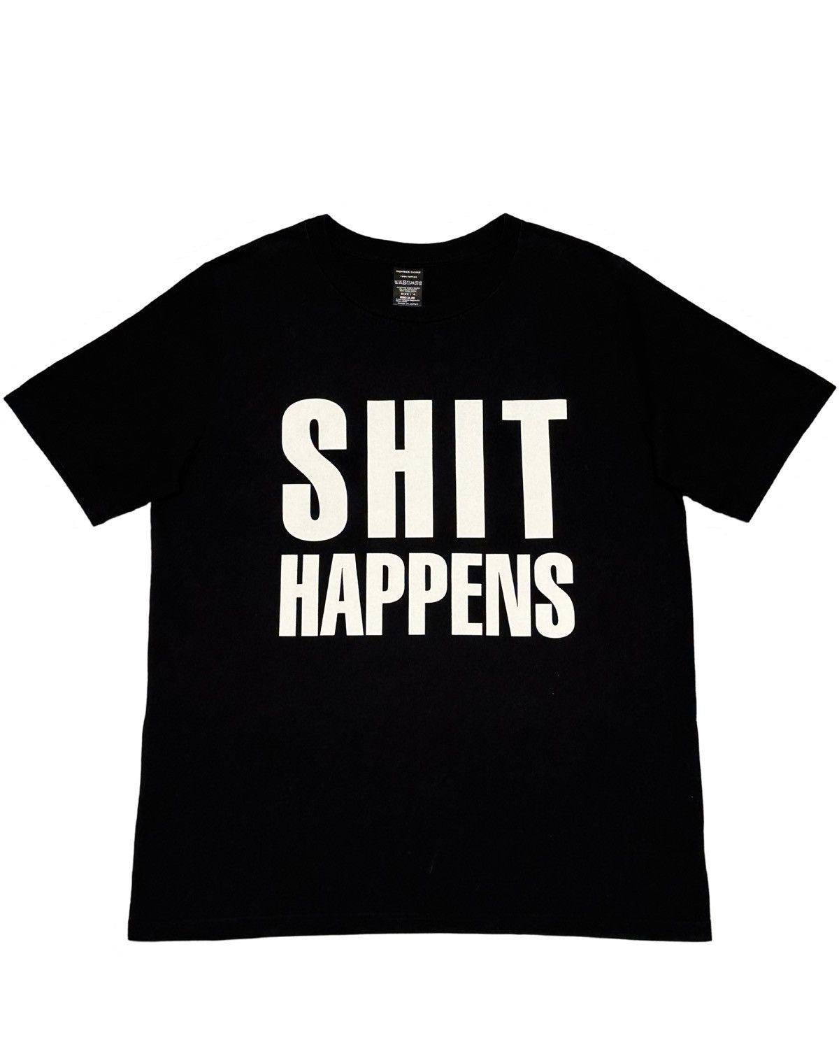 Number (N)ine Number (N)ine Shit Happens Black Tee size 4 | Grailed