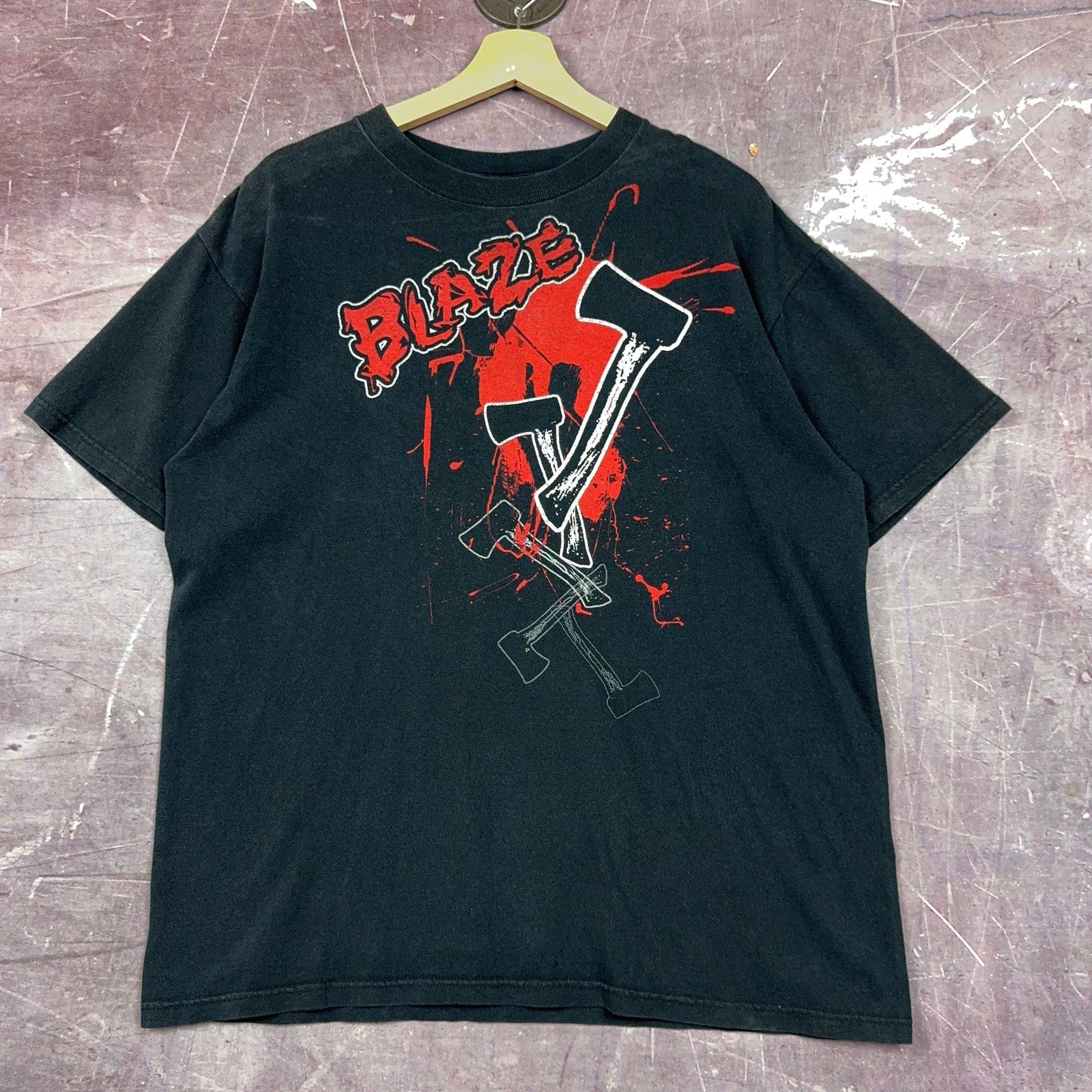 Anvil × Band Tees × Vintage 00s Black Blaze ICP Throw Your Hatchet In ...