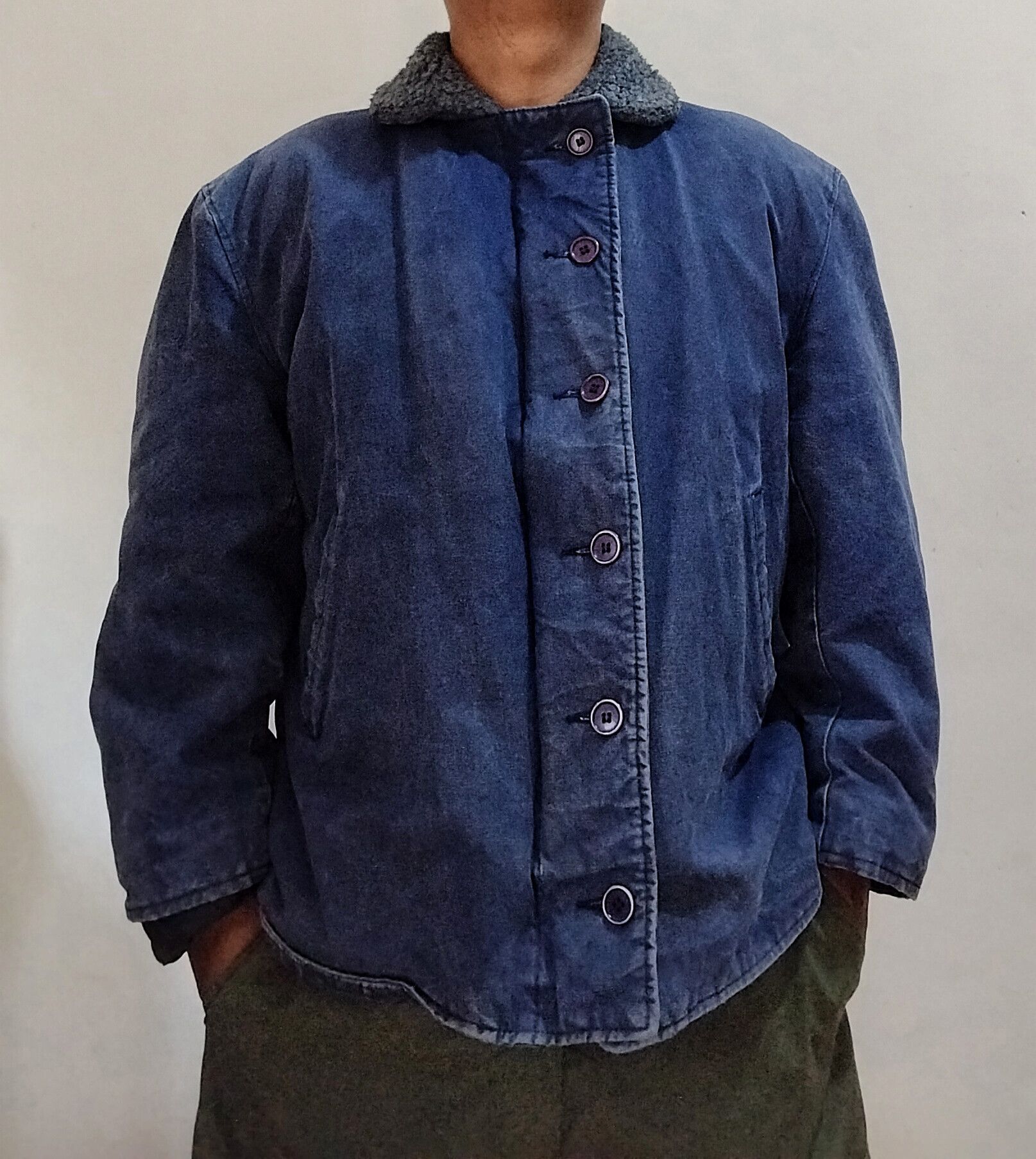 Made In Usa × Spiewak × Vintage SPIEWAK VINTAGE N-1 DECK SHERPA JACKET ...
