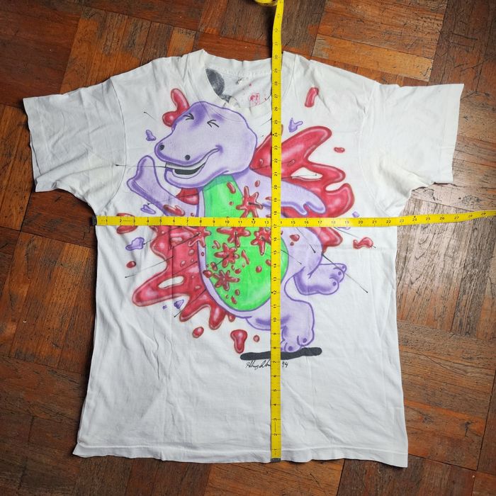 Vintage Vintage 1994 Bootleg Barney shot by Mickey 90s shirt size XL ...