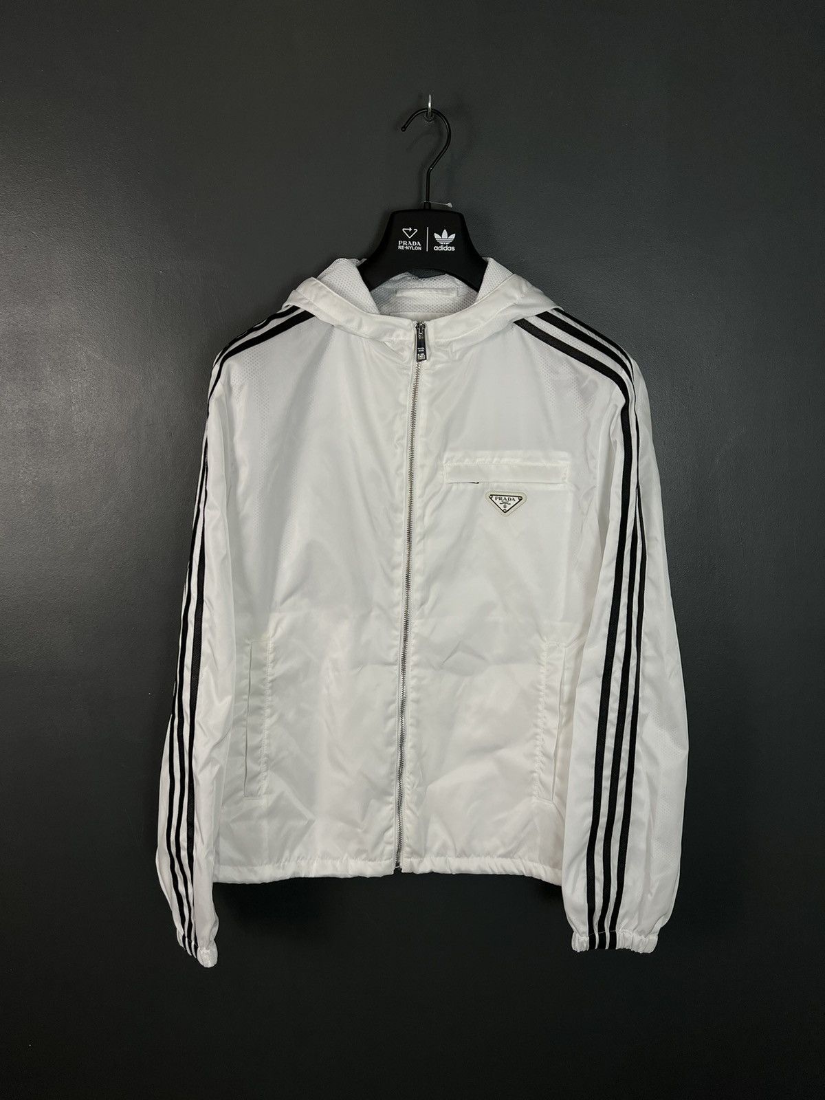 Adidas × Prada Adidas x Prada Re-Nylon Hooded Track Jacket | Grailed