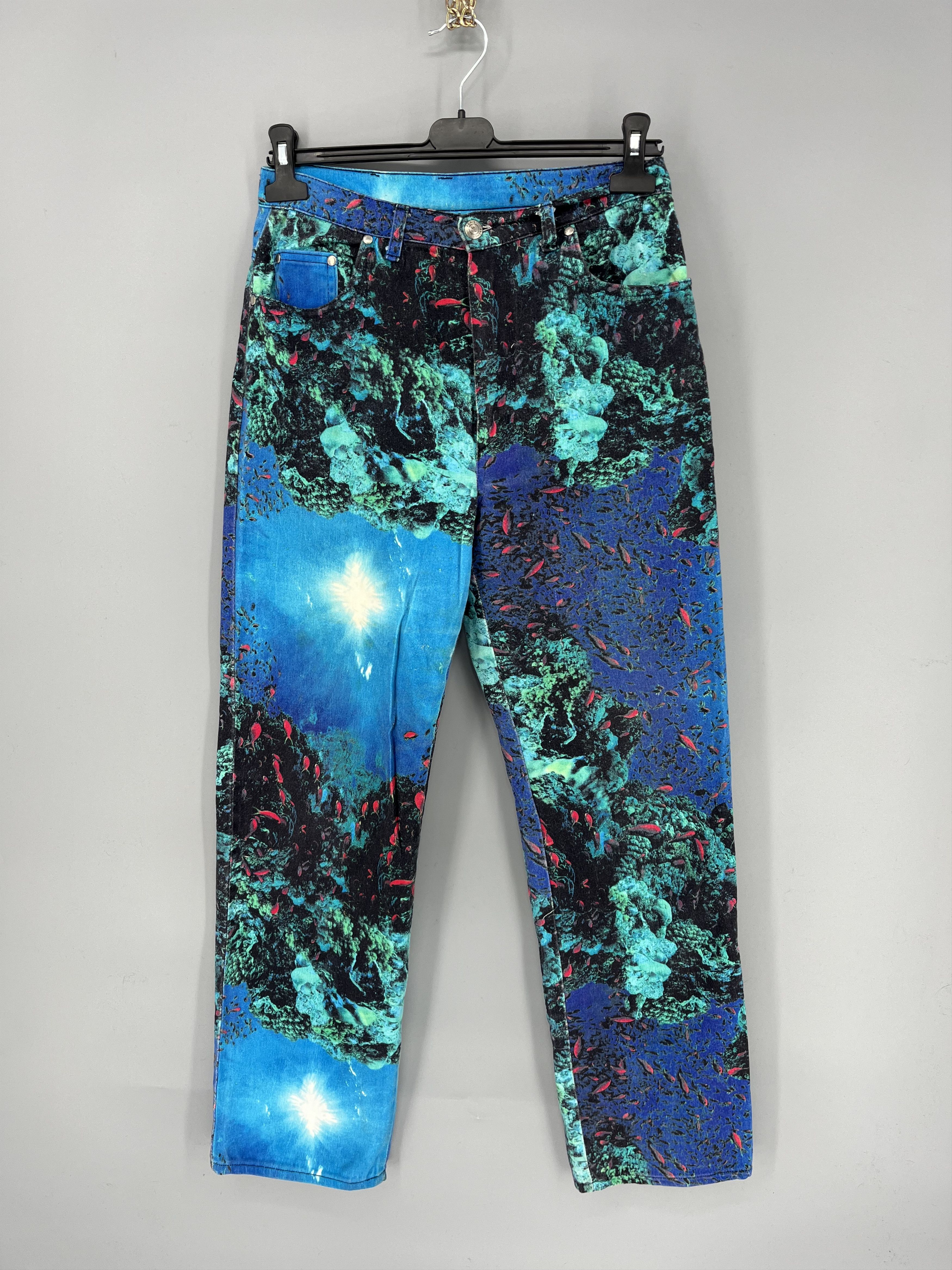 Luxury × Streetwear Vintage 90s Anchelli Paris Ocean Sea Pants Art ...
