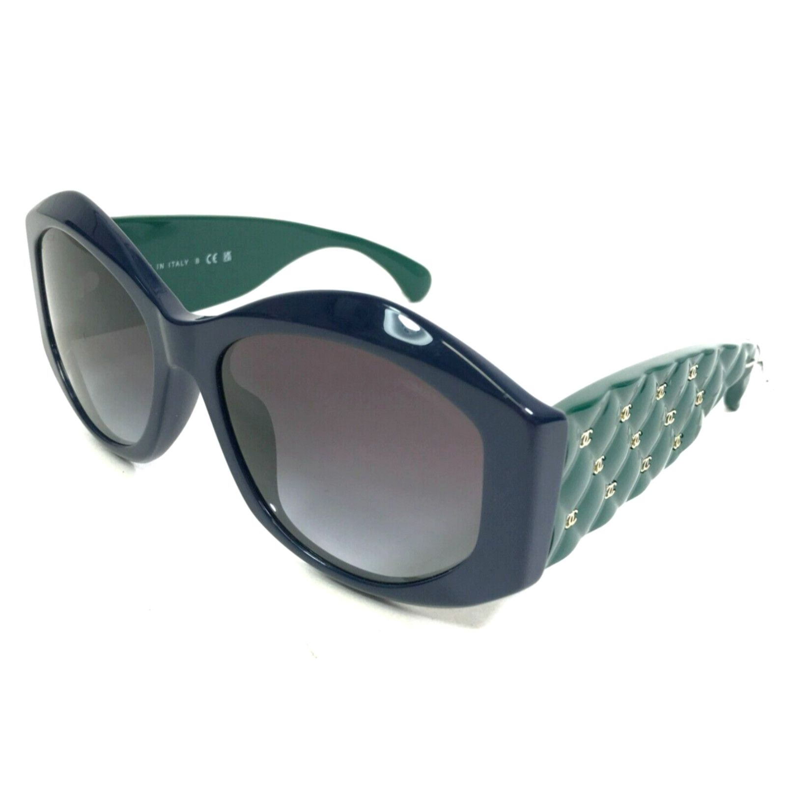 Chanel Chanel Sunglasses 5486-A c.1659/S6 Blue Green Frames with Gray ...