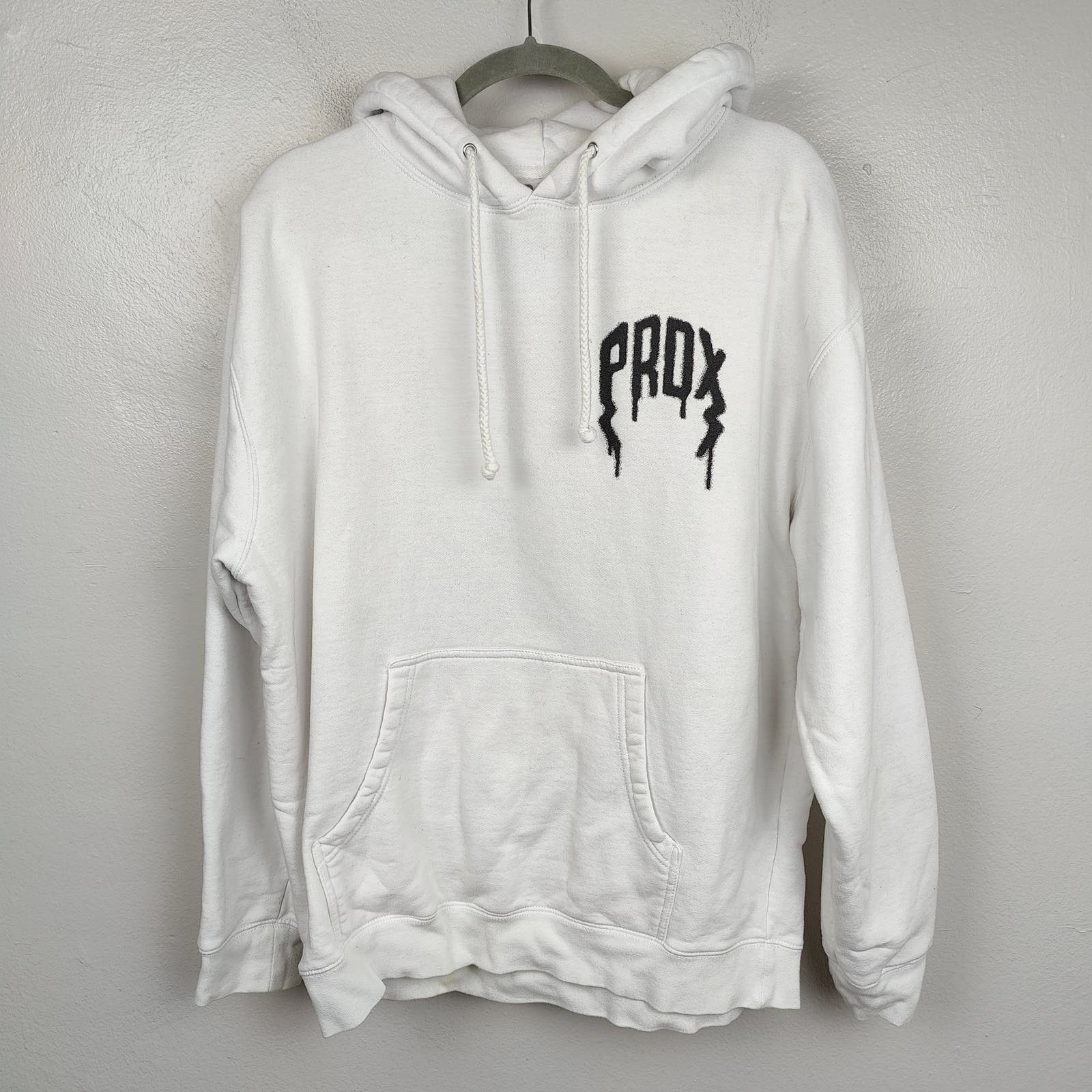 Champion Paradox Lab Spray Paint Lighting Arc Logo Hoodie | Grailed
