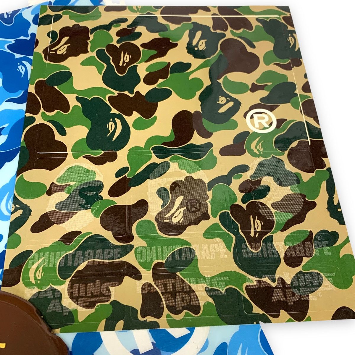 Bape BAPE 3 ITEM SET! A4 Camo file, Sticker Sheet, Coin Case | Grailed