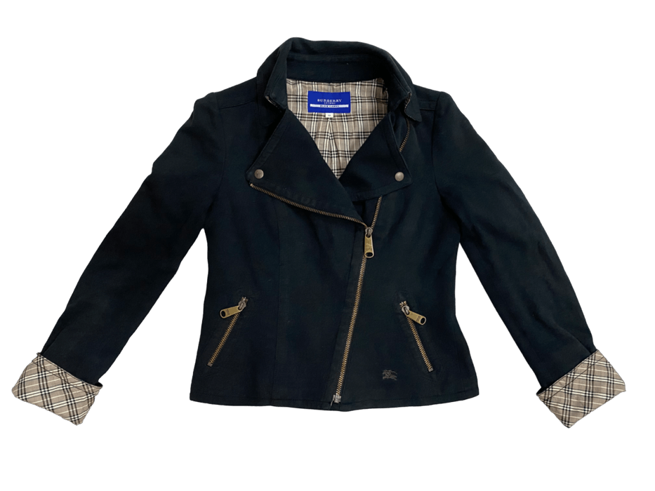 Burberry Burberry Blue Label Biker Punk Zipper Jacket | Grailed
