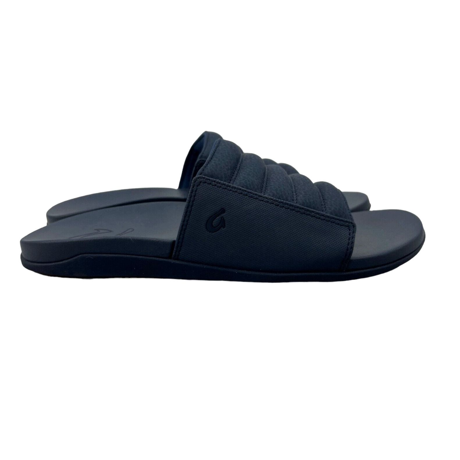 Olukai Olukai Mens 9 Slide Sandals Blue Maha Olu Synthetic Water Resistant Puffy Strap Grailed