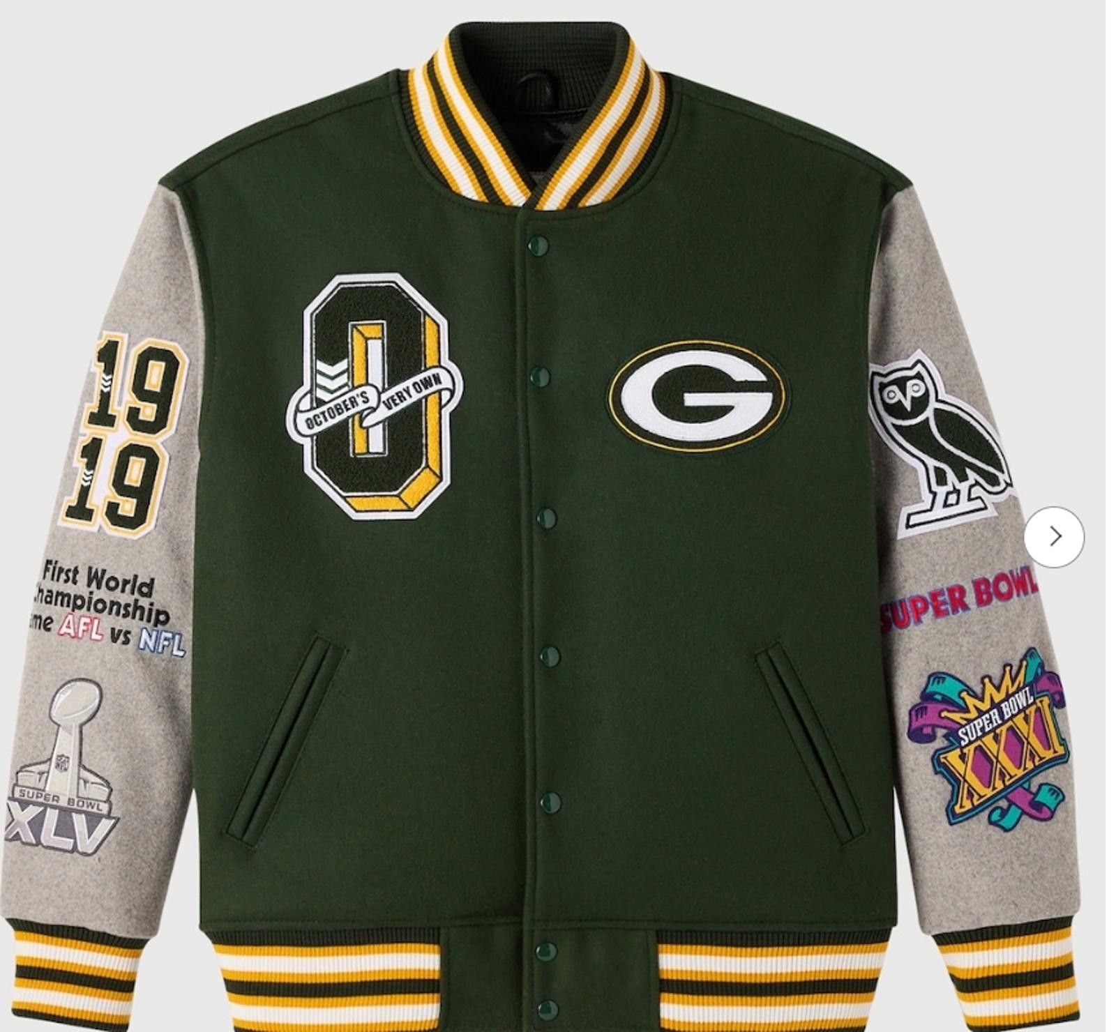 October's Very Own Brand New ovo octobers very own x greenbay NFL XL ...