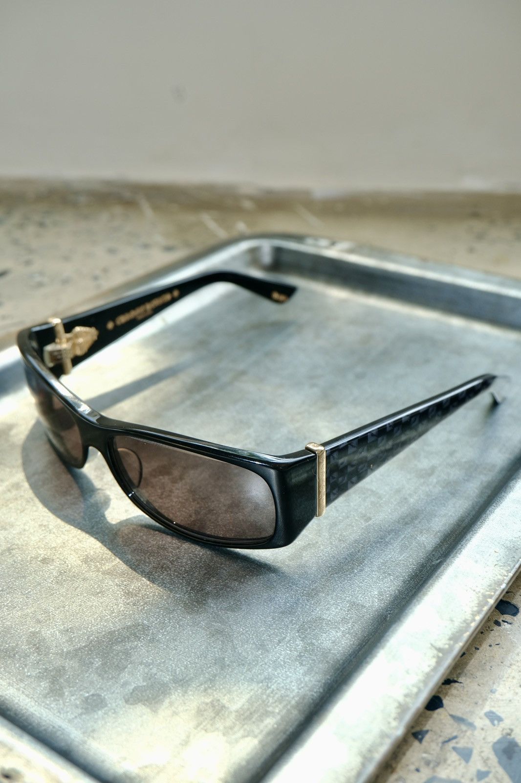 Chrome Hearts Chrome Hearts 18K GOLD ULEIN 99 EYES SUNGLASSES | Grailed